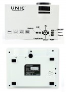 Proyector Unic uc40 hasta 130 pulgadas por 70€.