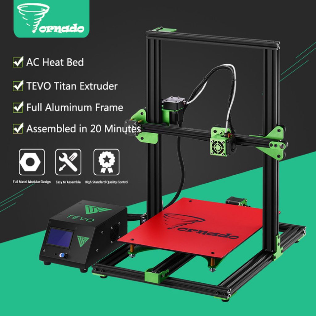 TEVO Tornado, impresora 3D asequible de tamaño grande