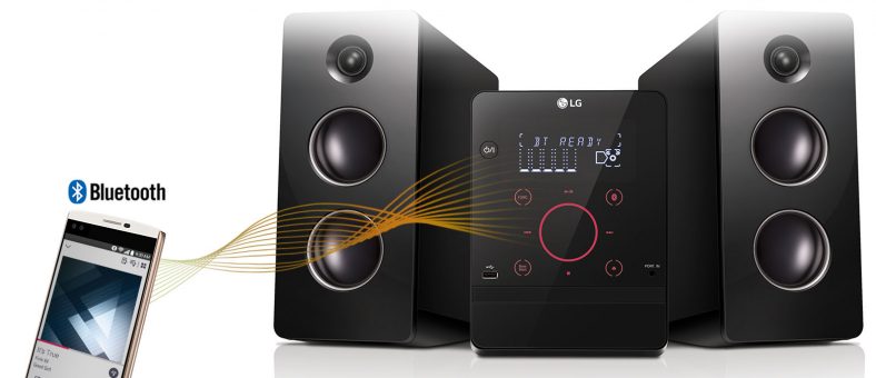 LG CM2760, conecta hasta 3 smartphones en esta microcadena bluetooth