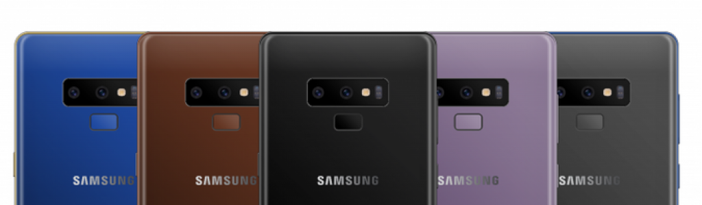 Esta podría ser la gama de colores del Samsung Galaxy Note 9