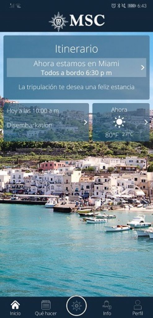 MSC for Me: hemos probado la app de los cruceros MSC