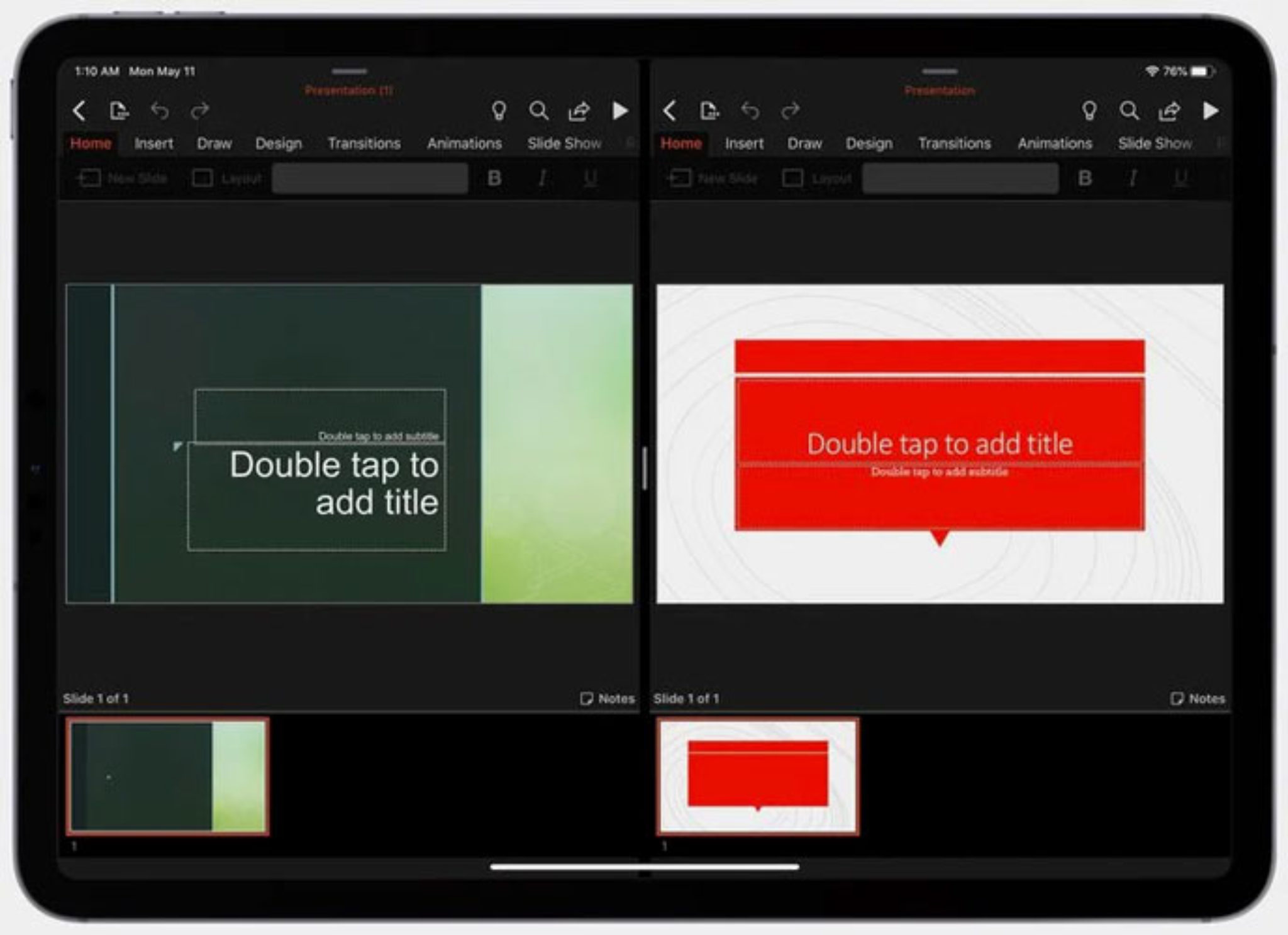 La función de pantalla dividida llega a Microsoft Office para iPadOS