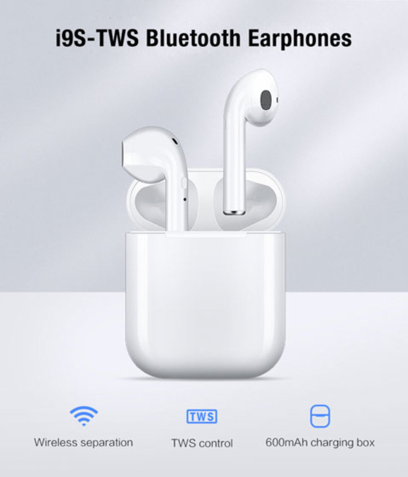 i9S TWS, auriculares totalmente inalámbricos y económicos