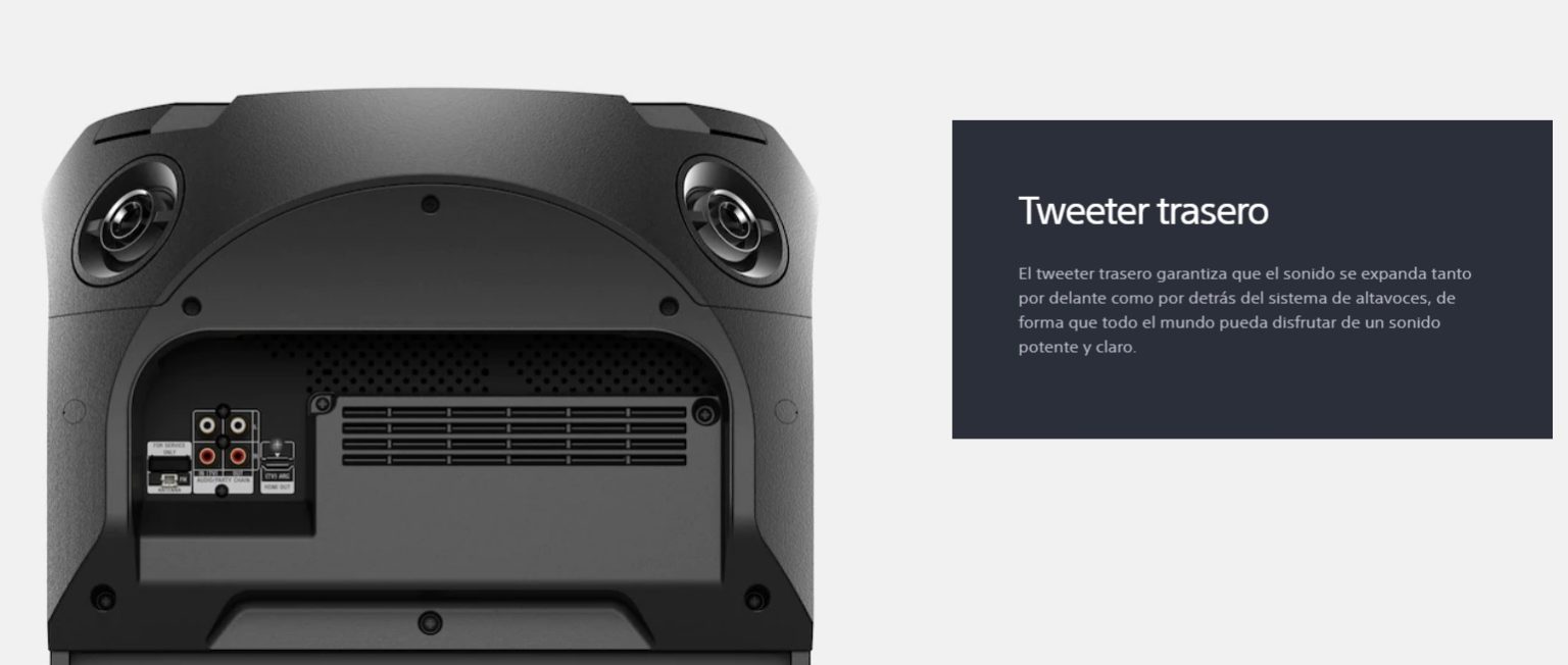 Sony MHC-V72D, el mejor compañero para las grandes fiestas