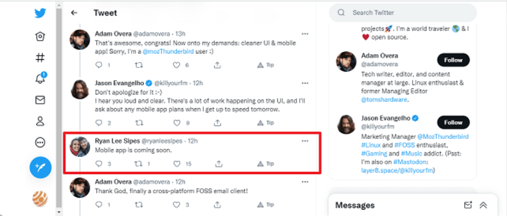 Thunderbird para Android confirma su pronto lanzamiento