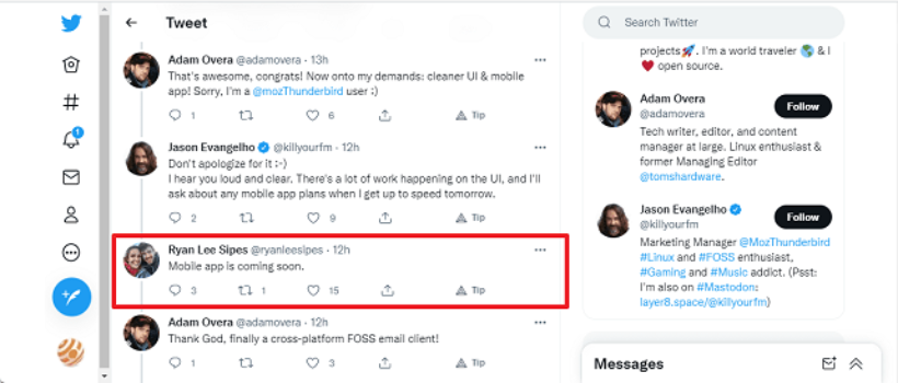 Thunderbird para Android confirma su pronto lanzamiento