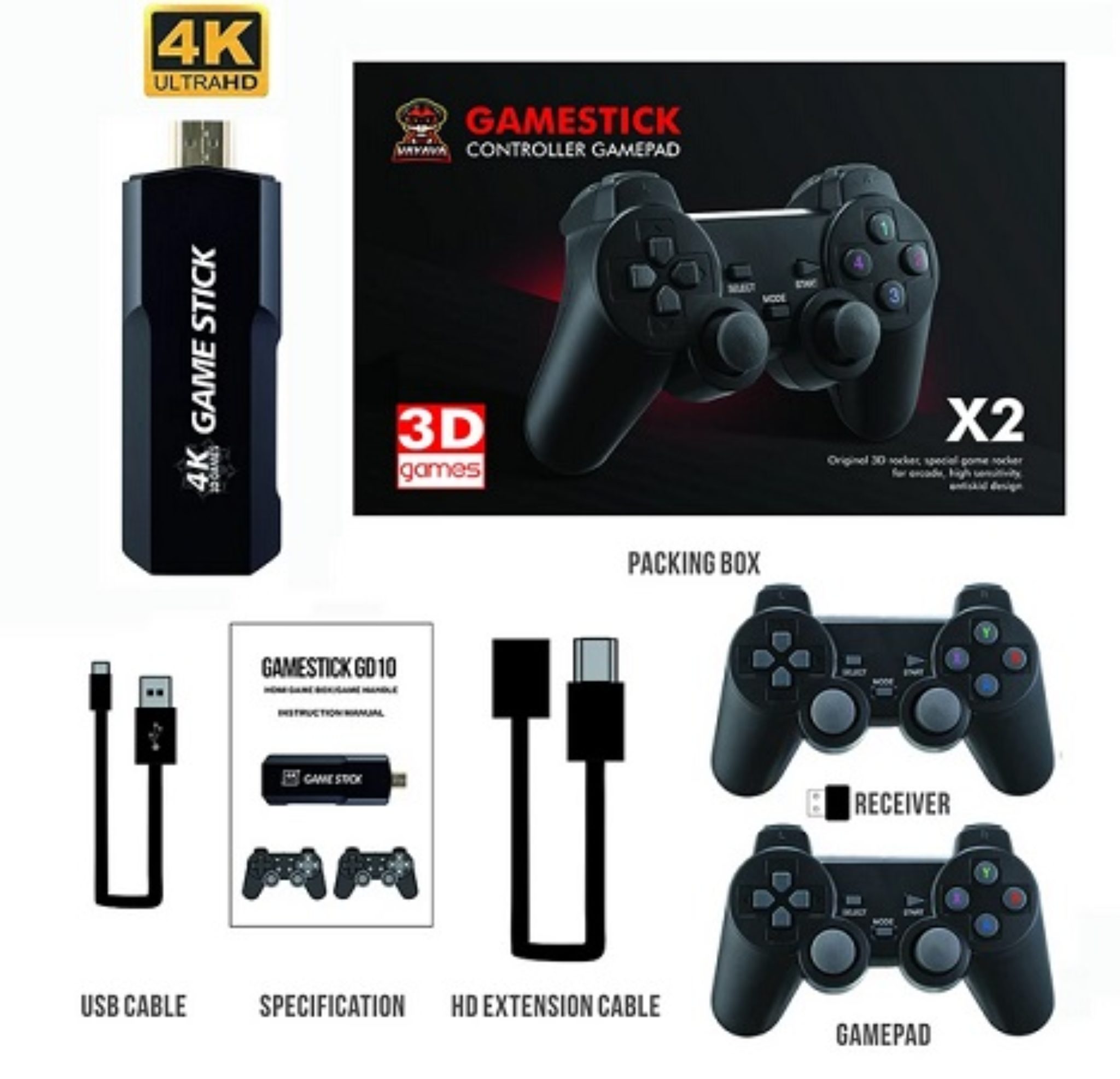 GD10 Gamebox, consola retro en forma de stick HDMI