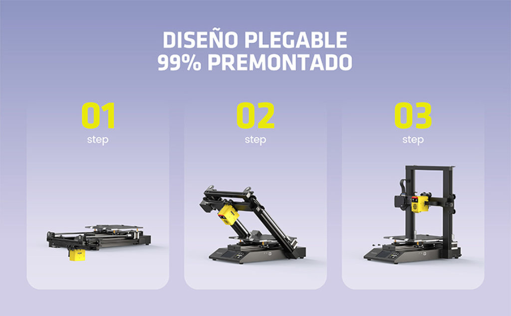 FOKOOS Odin-5 F3, impresora 3D plegable y económica que vale la pena