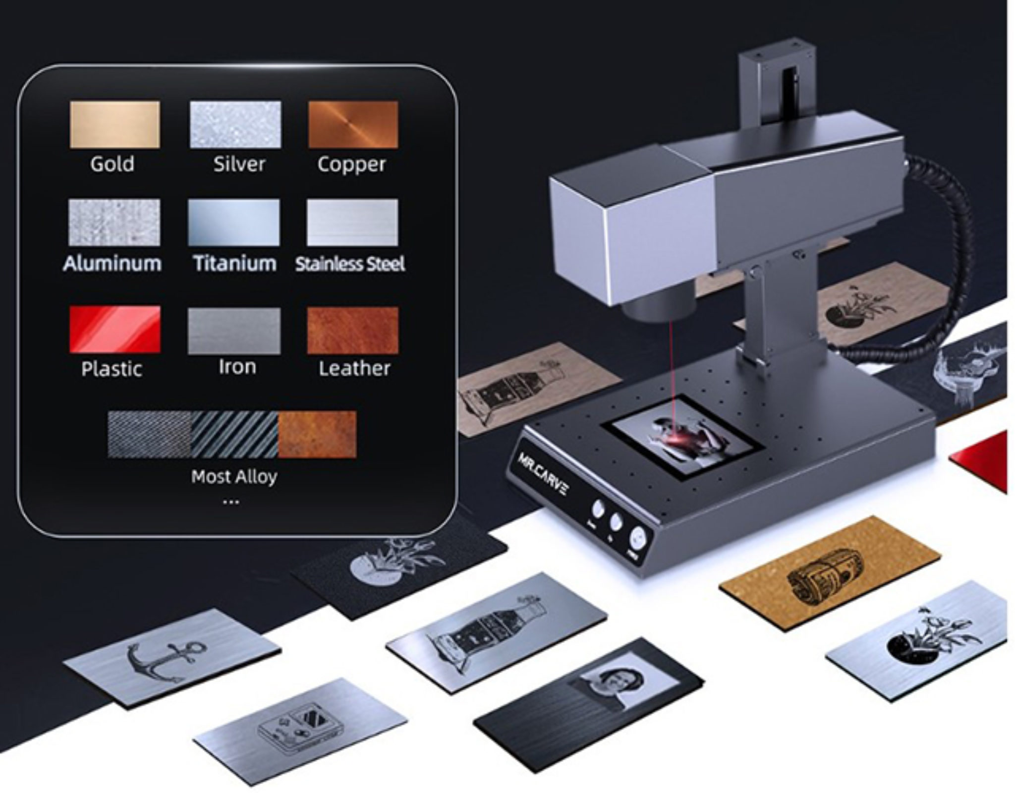 MR CARVE M1 Pro, la máquina de marcado láser más versátil y compacta