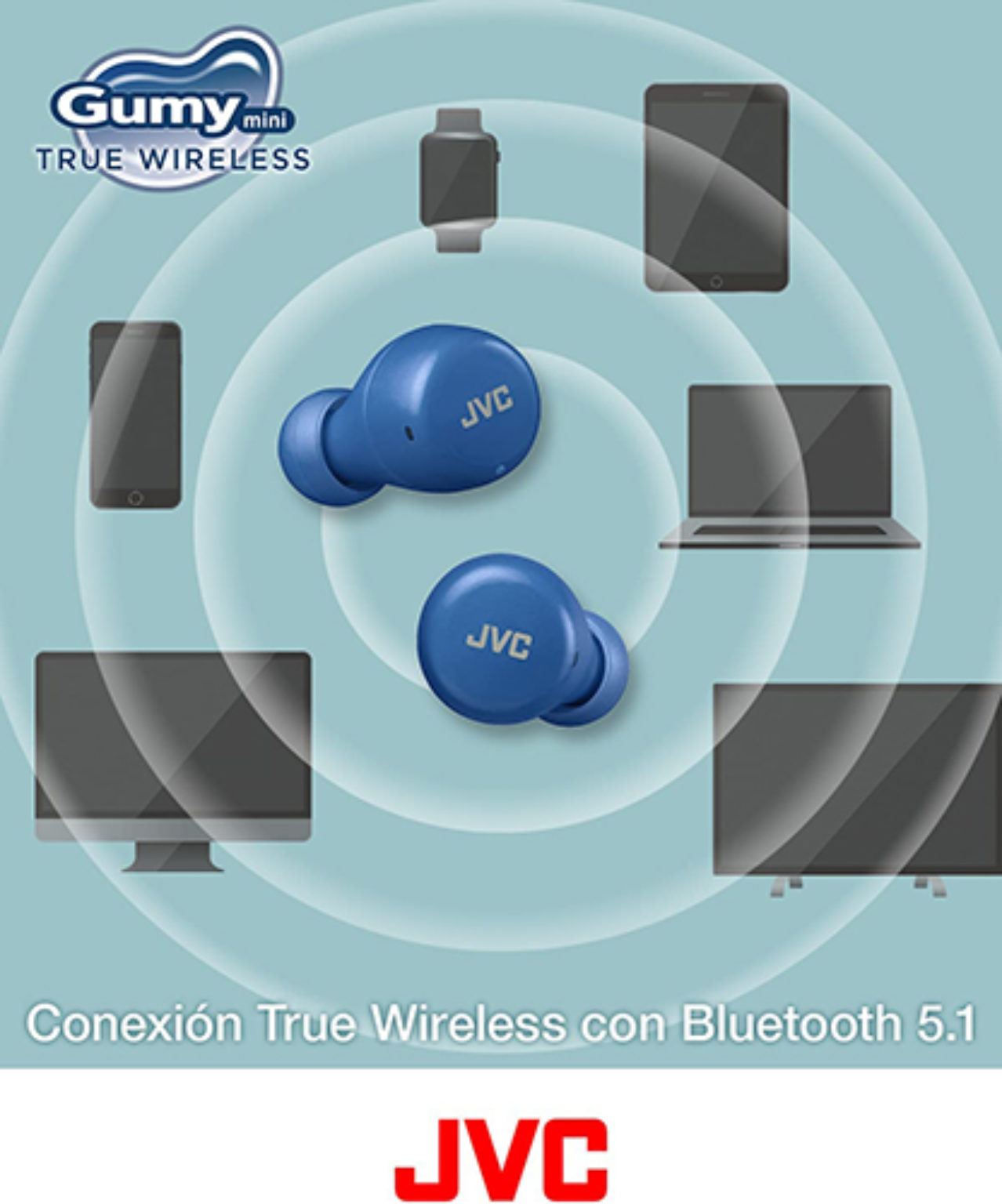 JVC Gumy Mini, prueba estos auriculares inalámbricos