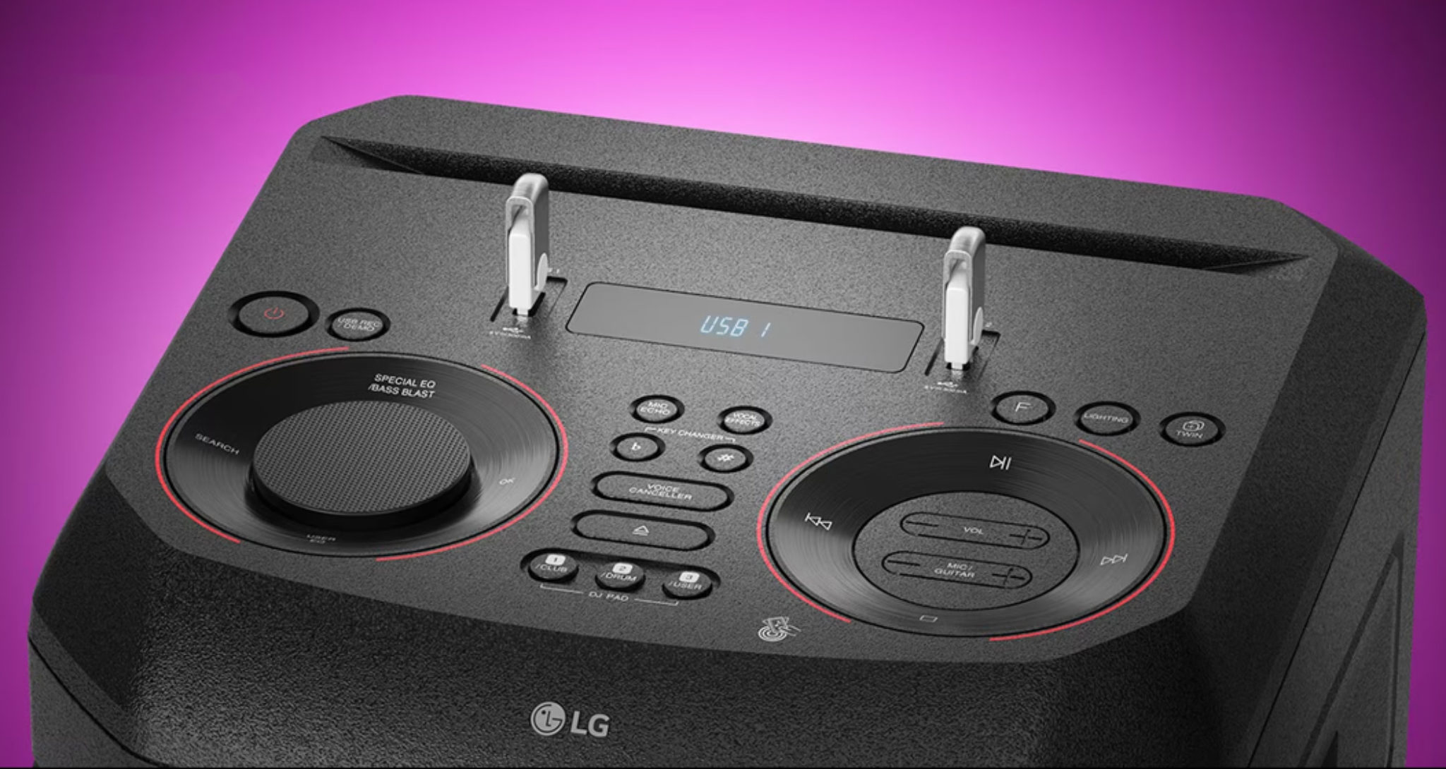 LG XBOOM RNC7, torre de sonido para los amantes de las fiestas