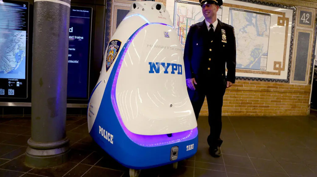 Knightscope K5, así es el robot que patrullará Times Square